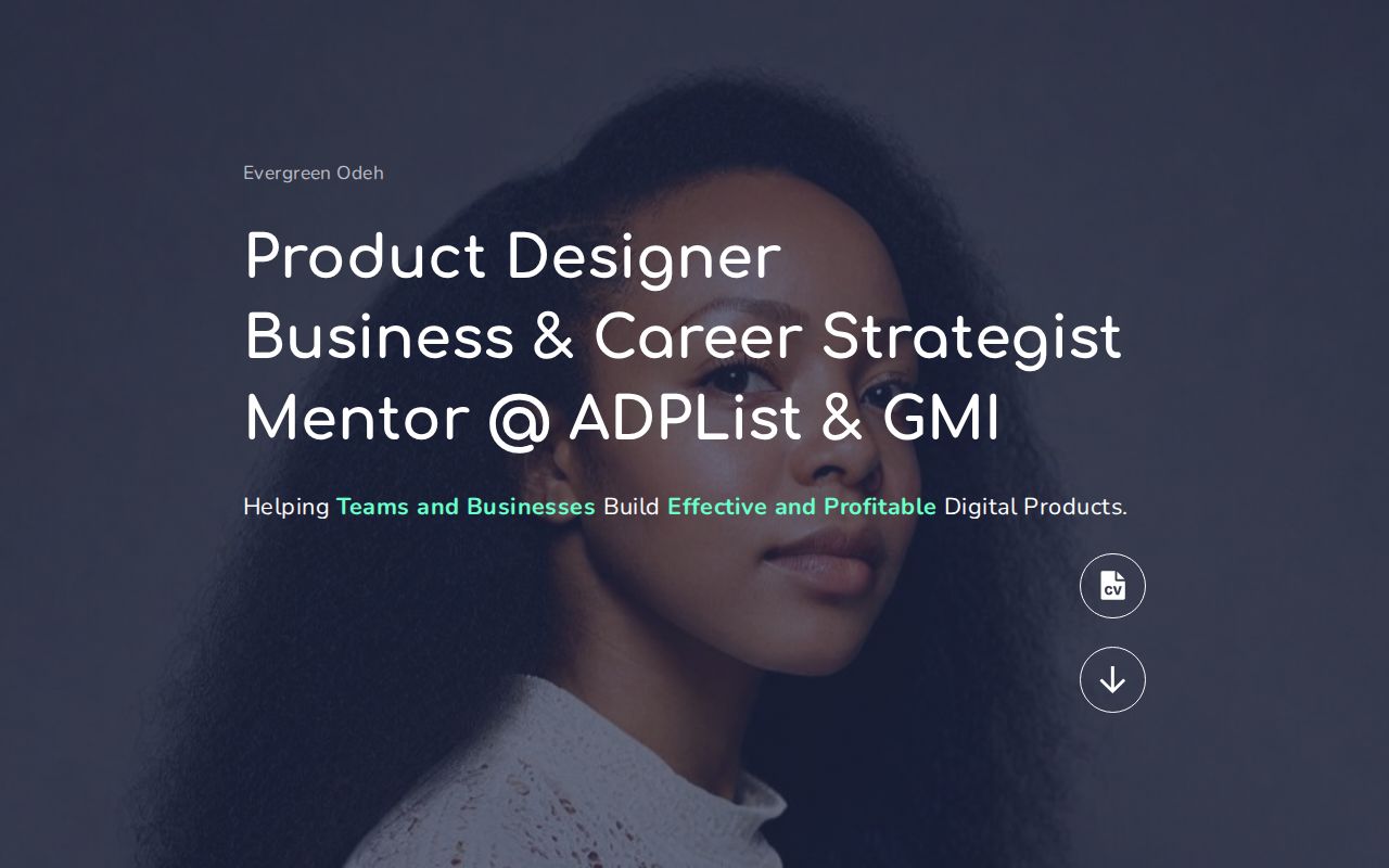 Evergreen Odeh - Product Designer